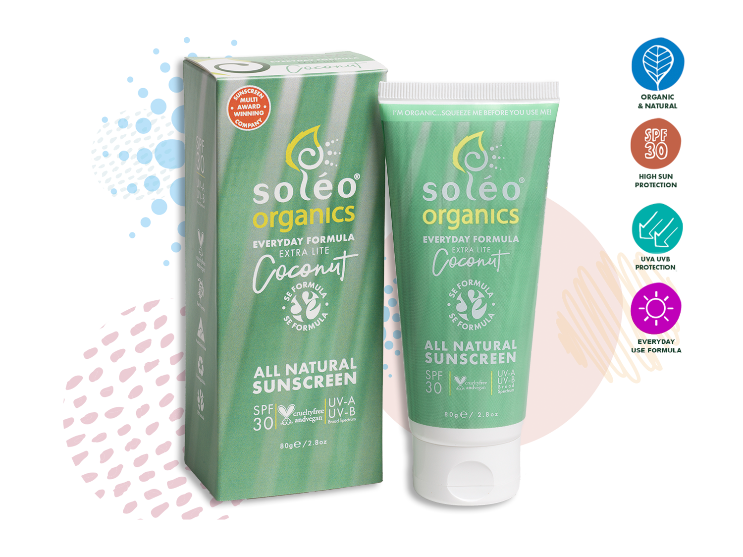 Everyday Extra-Lite Natural Sunscreen (Coconut) – Soleo Organics