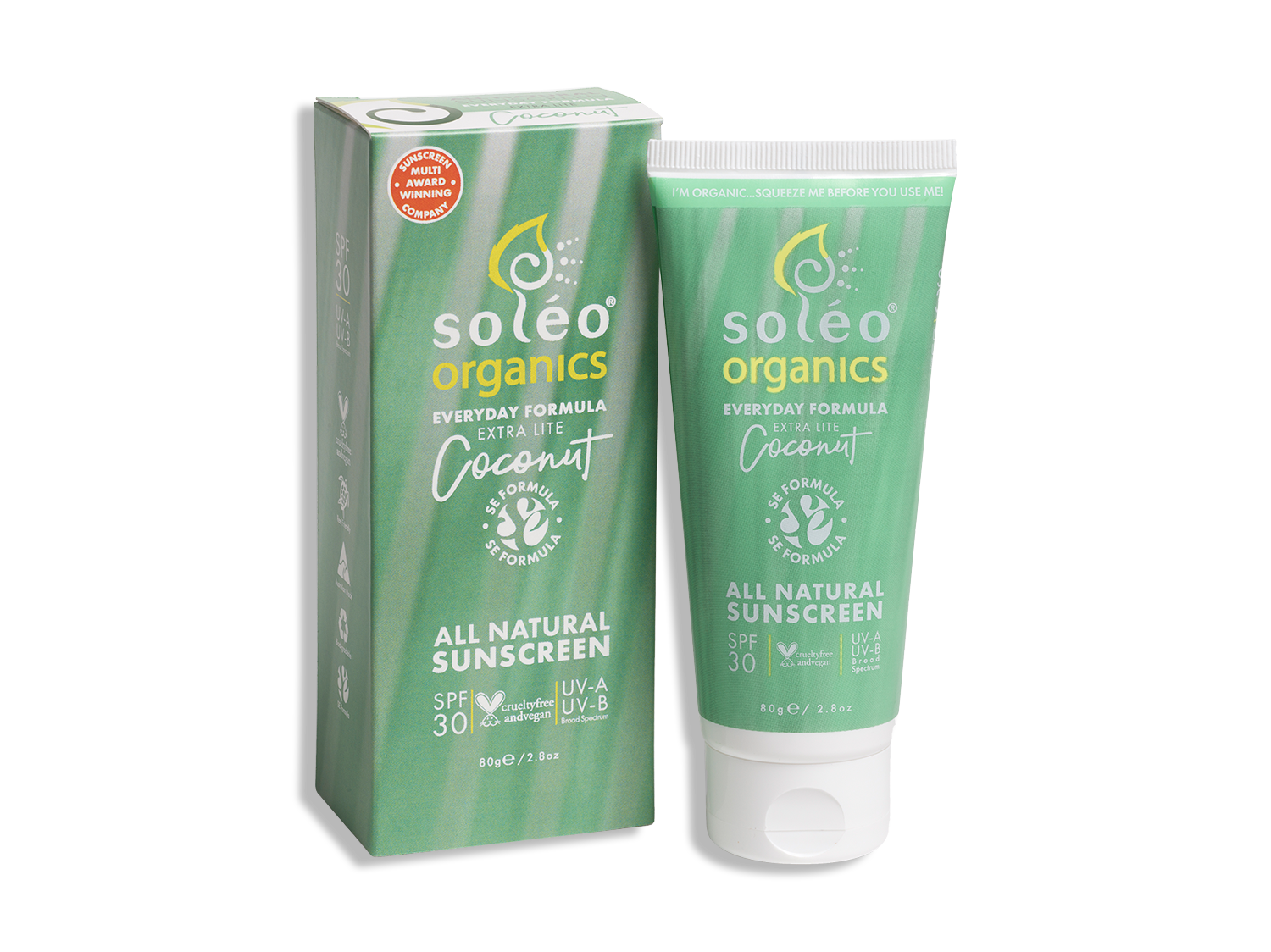 Everyday Extra-Lite Natural Sunscreen (Coconut) – Soleo Organics