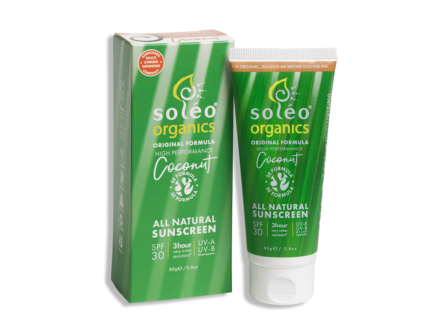 Coconut Performance Sunscreen – Soleo Organics